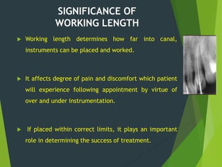 Working length determination | PPTX