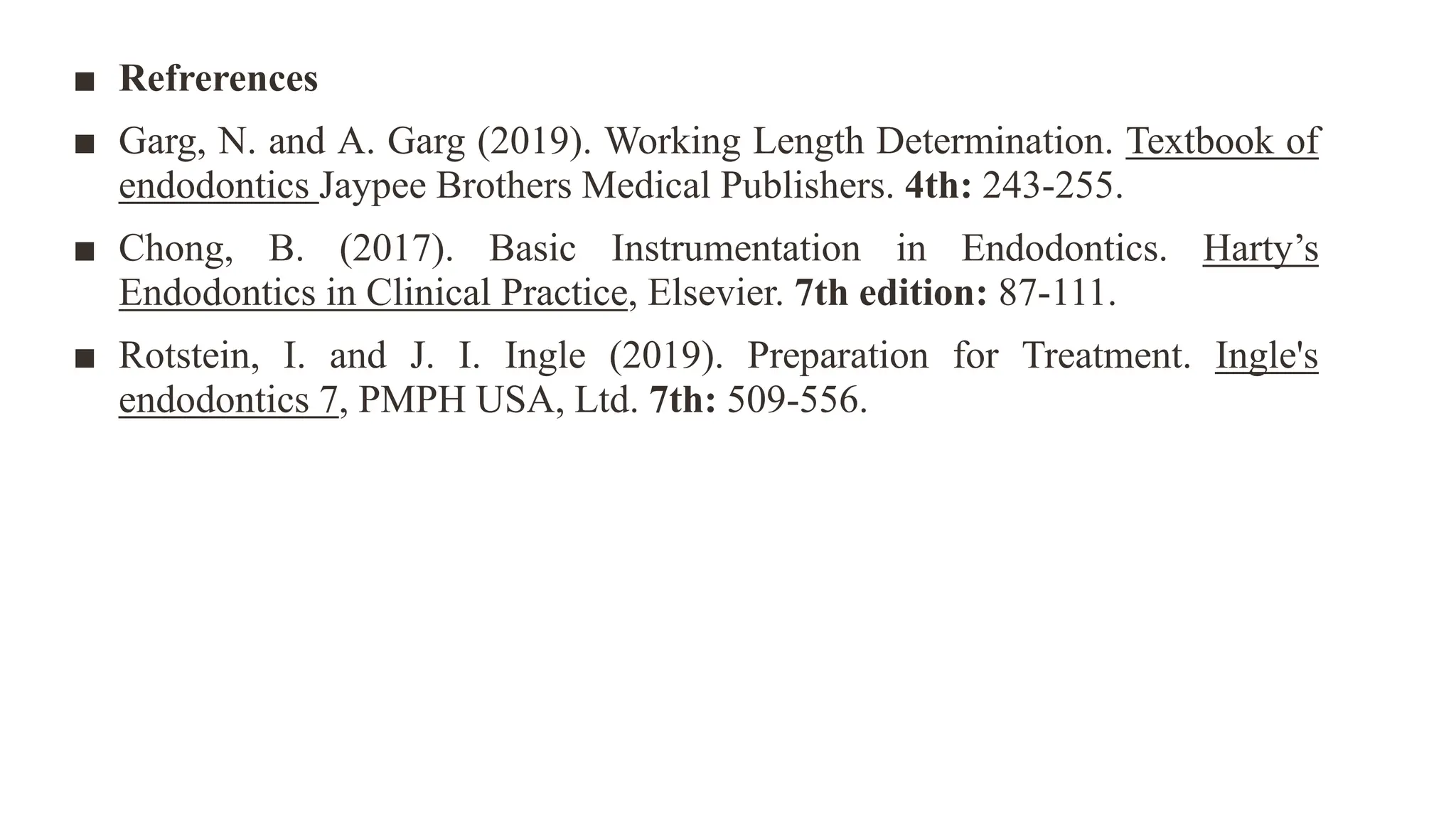 Working length determination endodontist | PDF