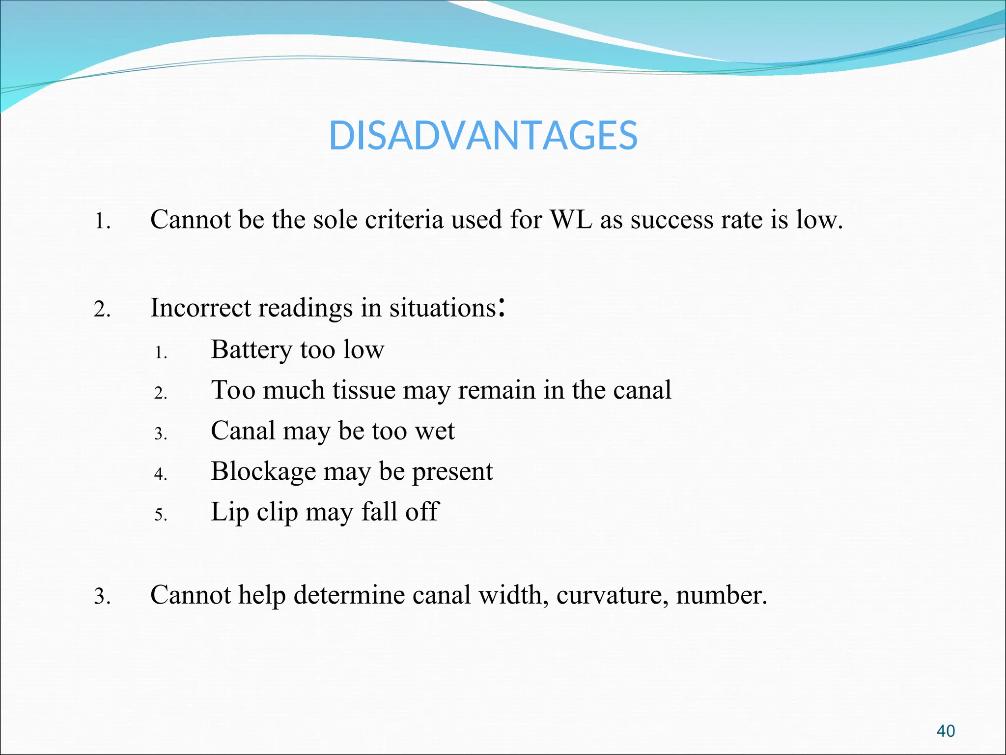 Working Length Determination And Apex Locatorppt