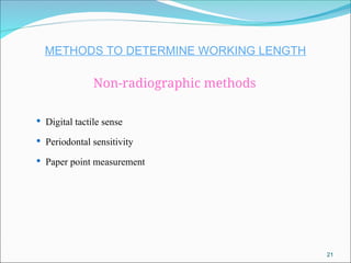 Working length determination and apex locator.ppt
