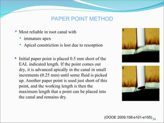 Working length determination and apex locator.ppt