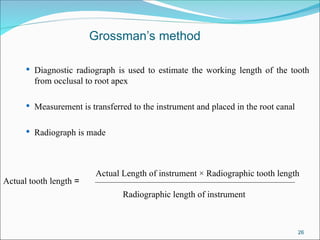 Working length determination and apex locator.ppt