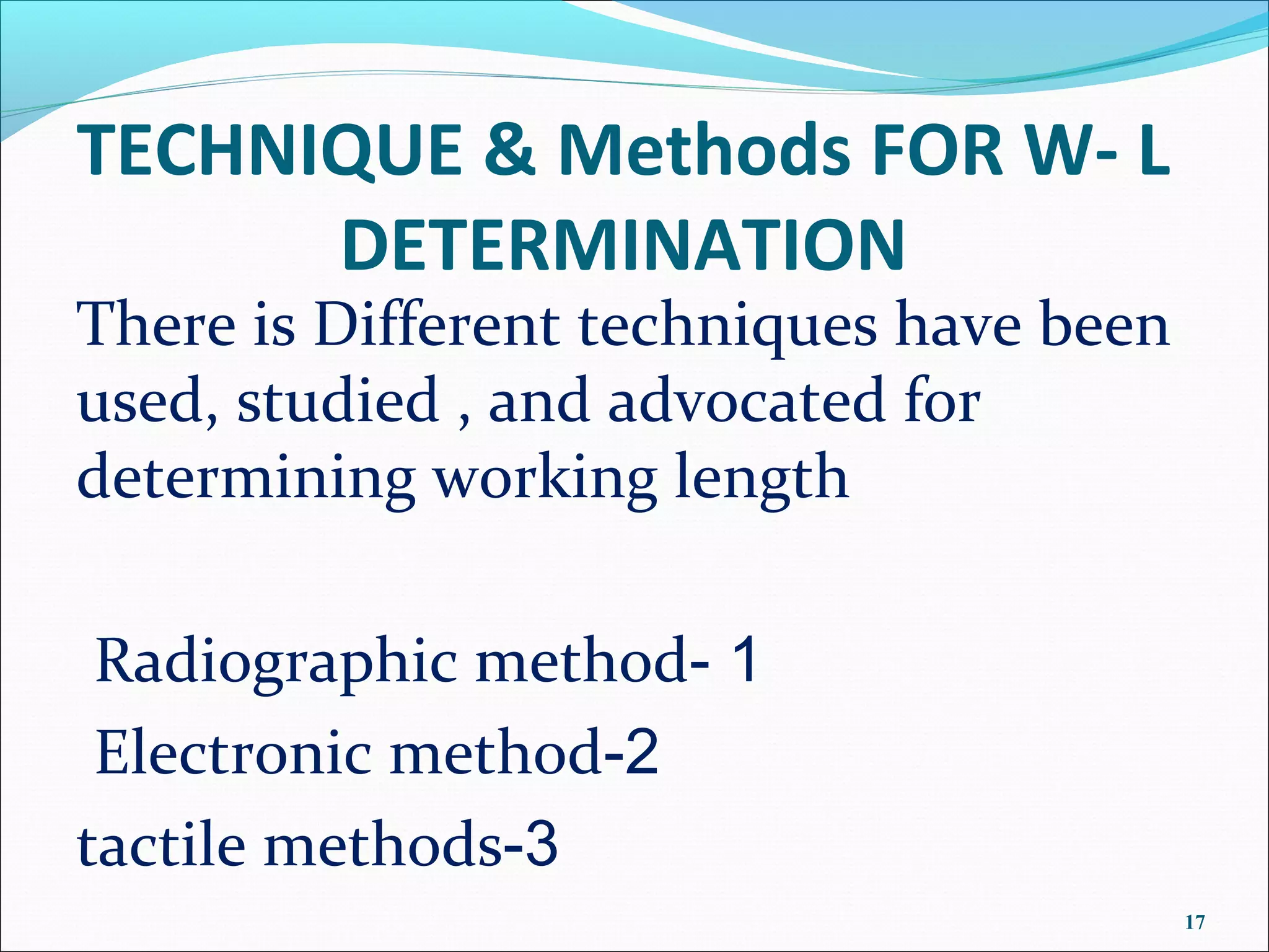 Working length determination | PPT