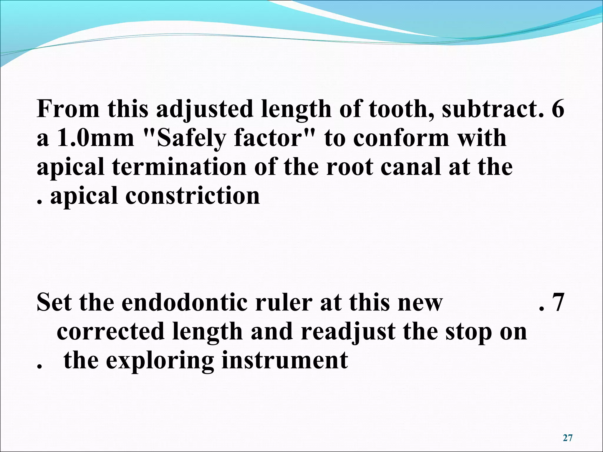 Working length determination | PPT