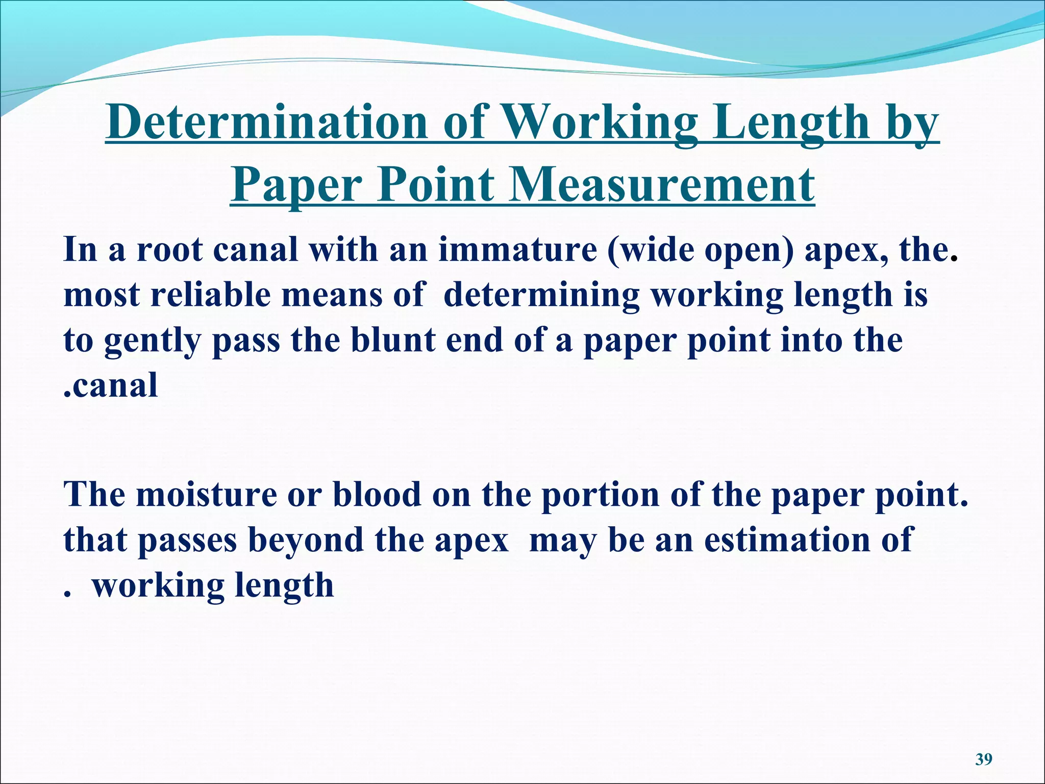 Working length determination | PPT