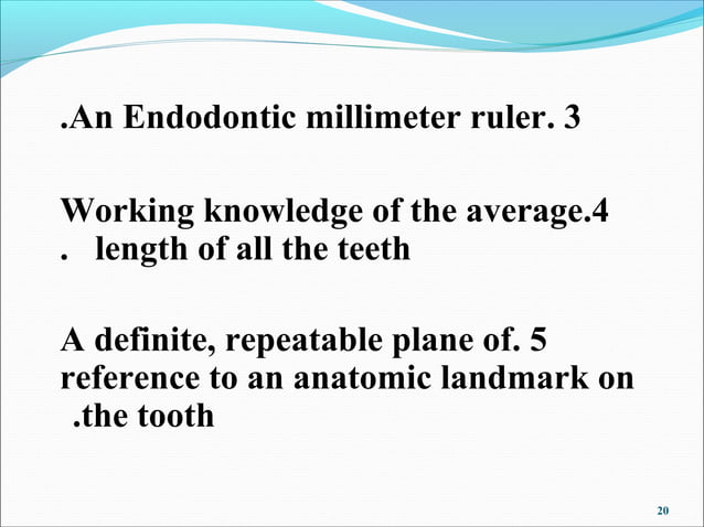 Working length determination | PPT | Dental Health | Diseases and ...