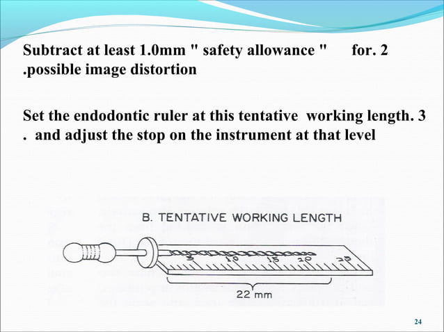 Working length determination | PPT | Dental Health | Diseases and ...