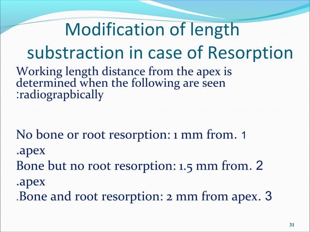 Working length determination | PPT | Dental Health | Diseases and ...