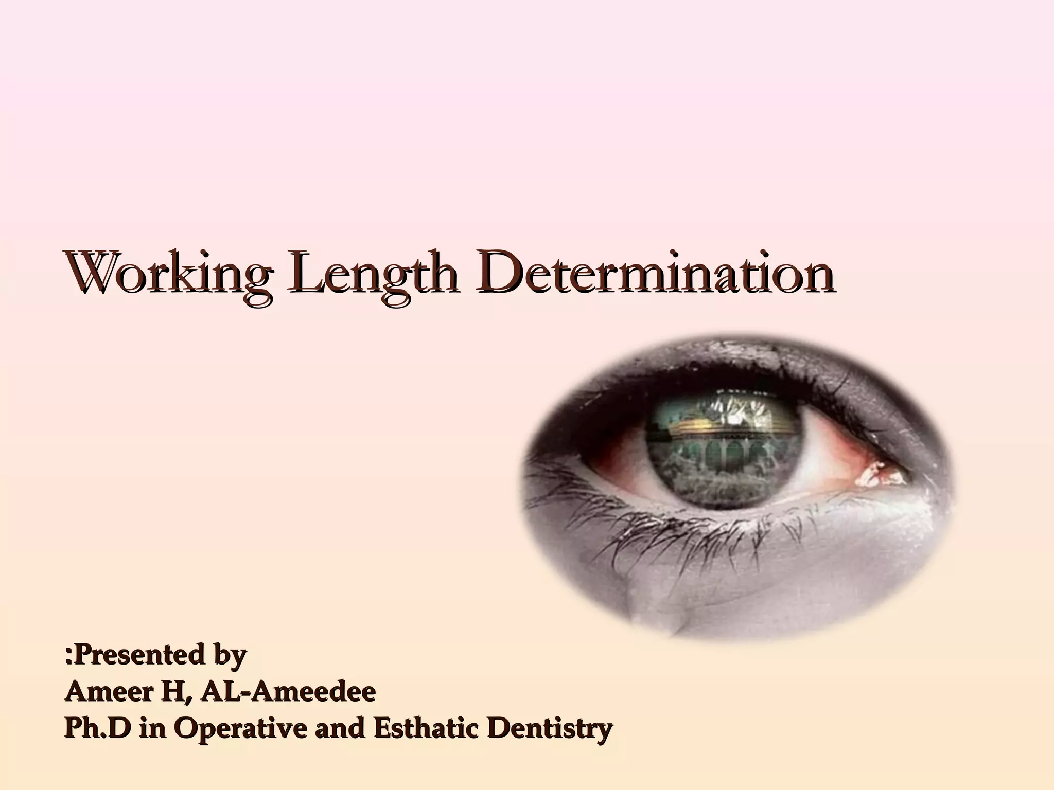 Workinglength lect 3 | PPT