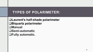 WORKING MECHANISM OF POLARIMETER(PHYSICS).pptx