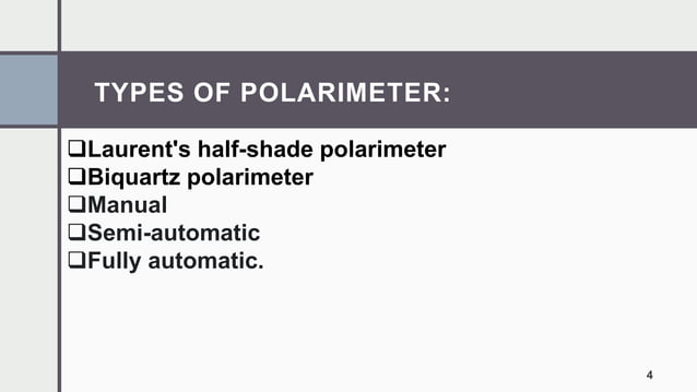 WORKING MECHANISM OF POLARIMETER(PHYSICS).pptx