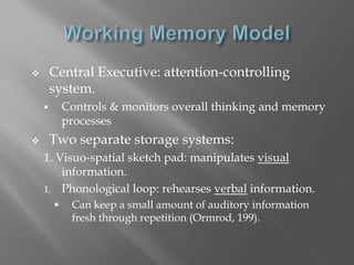 Working memory | PPTX