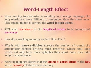 Working memory | PPTX
