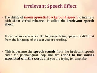 Working memory | PPTX