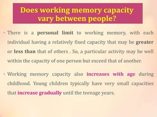 Working memory | PPTX