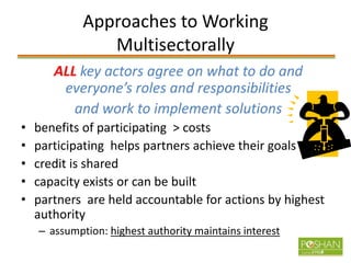Multisectoral Approaches for Improving Nutrition: Lessons from Global ...