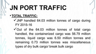 Working of a port - JNPT (Mumbai) | PPTX