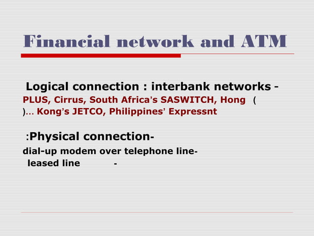 Working of ATM machine : For all those who wanted to know the internal ...