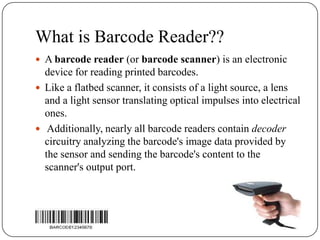Working of barcode reader Ppt - Unitedworld School of Business | PPT