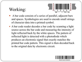 Working of barcode reader Ppt - Unitedworld School of Business | PPT