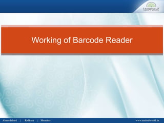 Working of barcode reader | PPTX