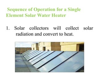 Working of calorifier with solar collector | PPT