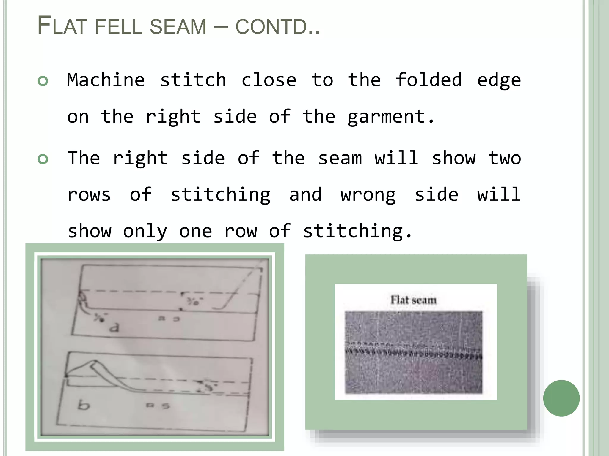 Working of common seams | PPTX