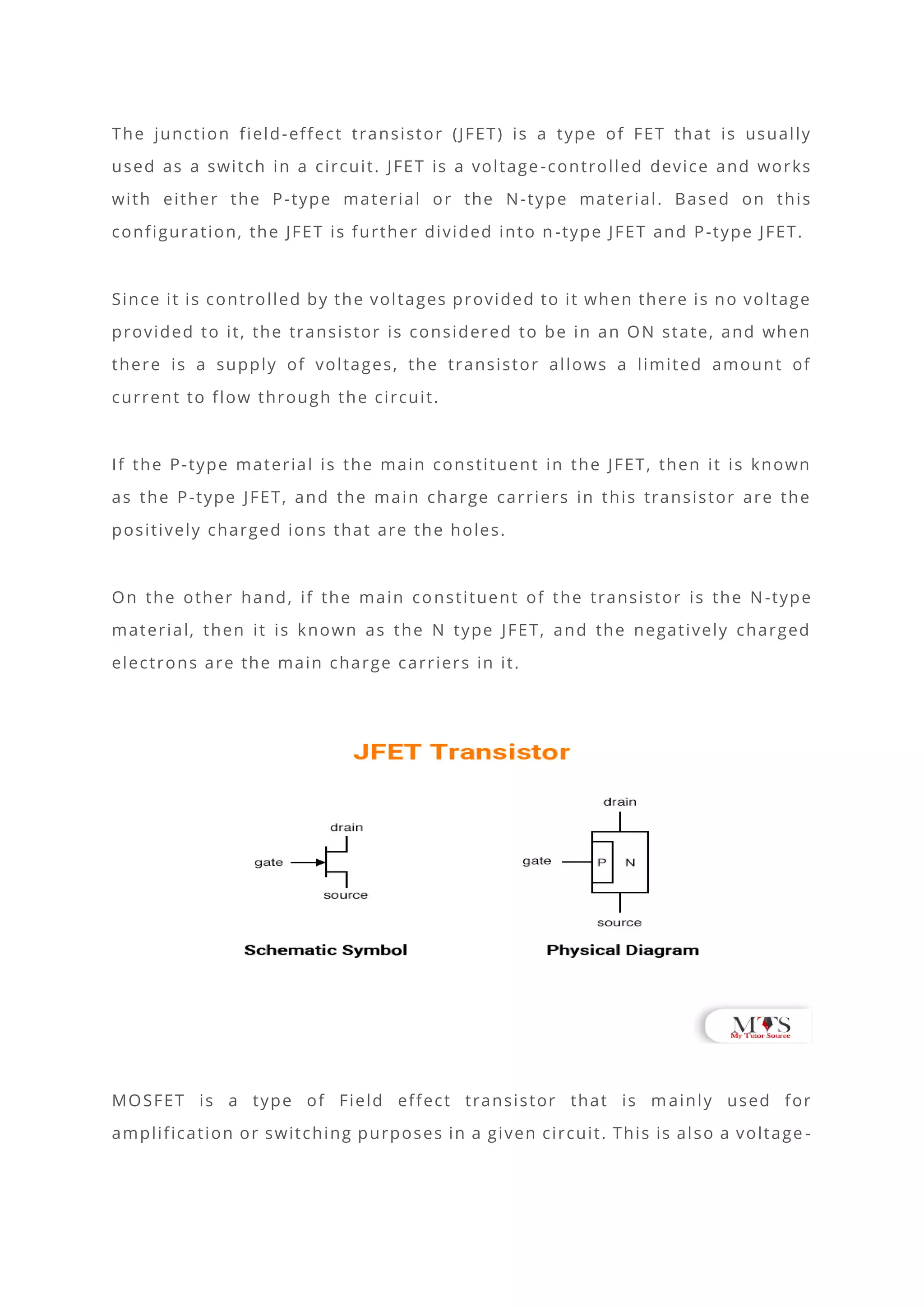 Working of Different types of Transistors | PDF