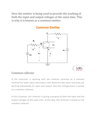 Working of Different types of Transistors | PDF