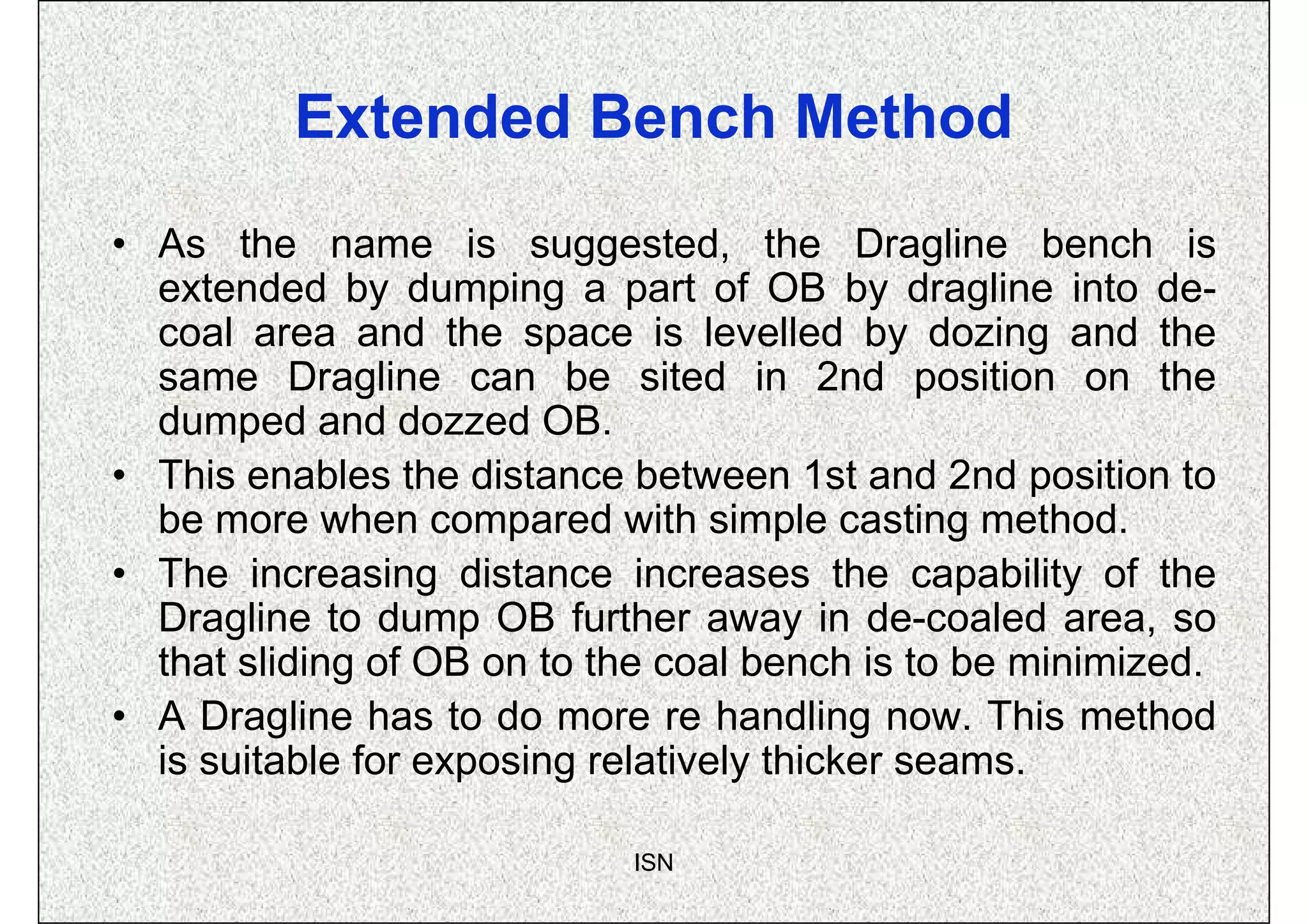 Working of dragline | PDF