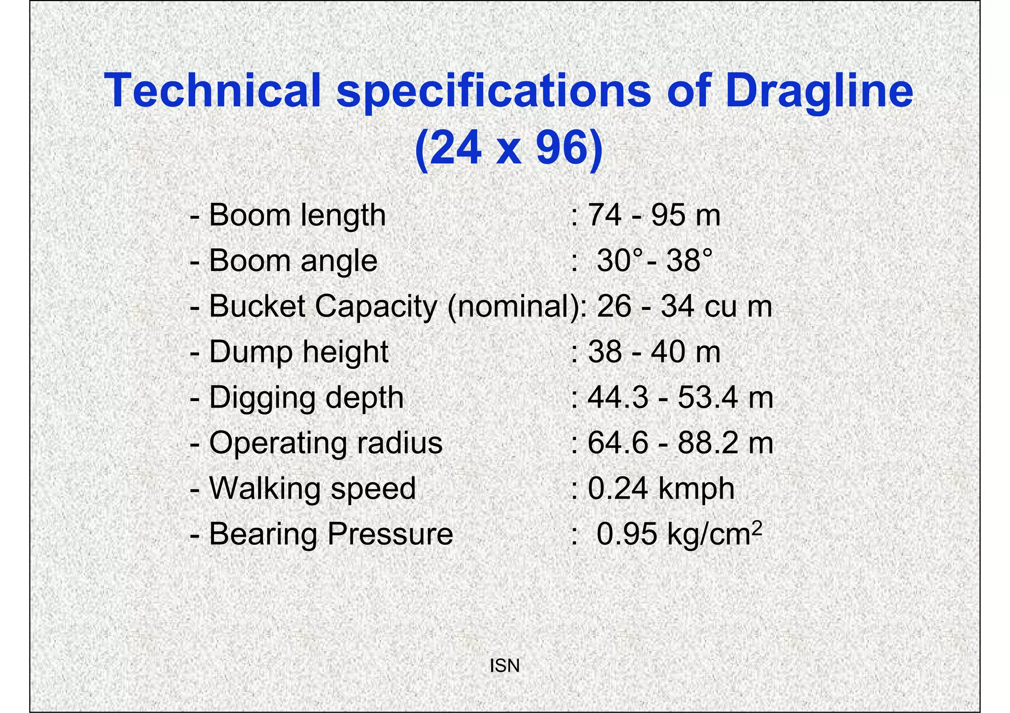 Working of dragline | PDF