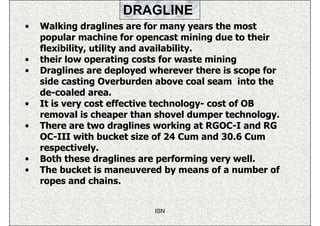 Working of dragline | PDF
