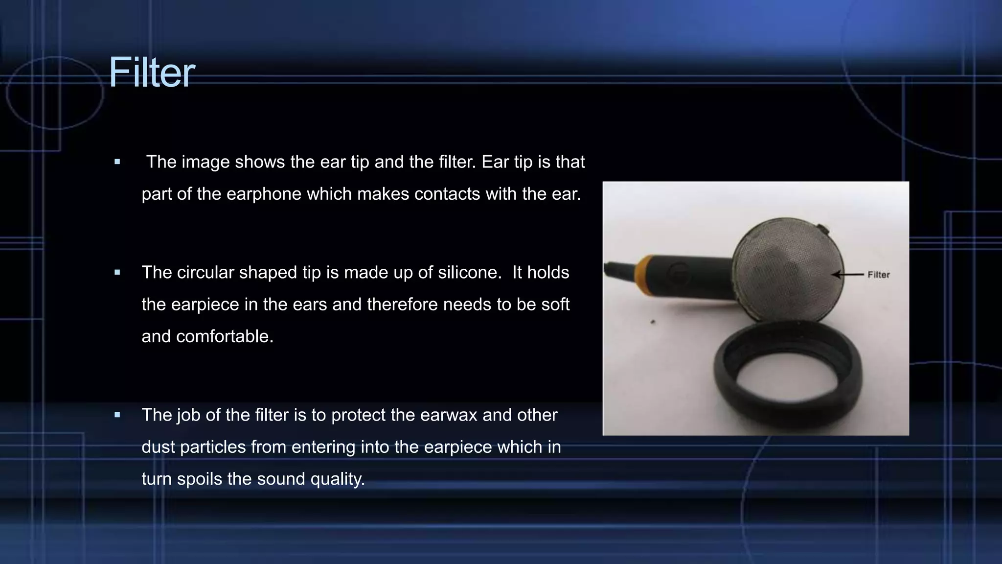Working of earphones | PPTX