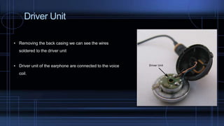 Working of earphones | PPTX