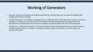 The main components of a generator | PPTX