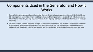 The main components of a generator | PPTX