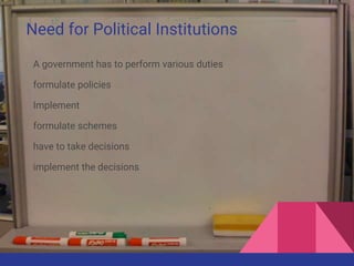 Working of institutions | PPTX