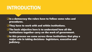 Working of institutions | PDF