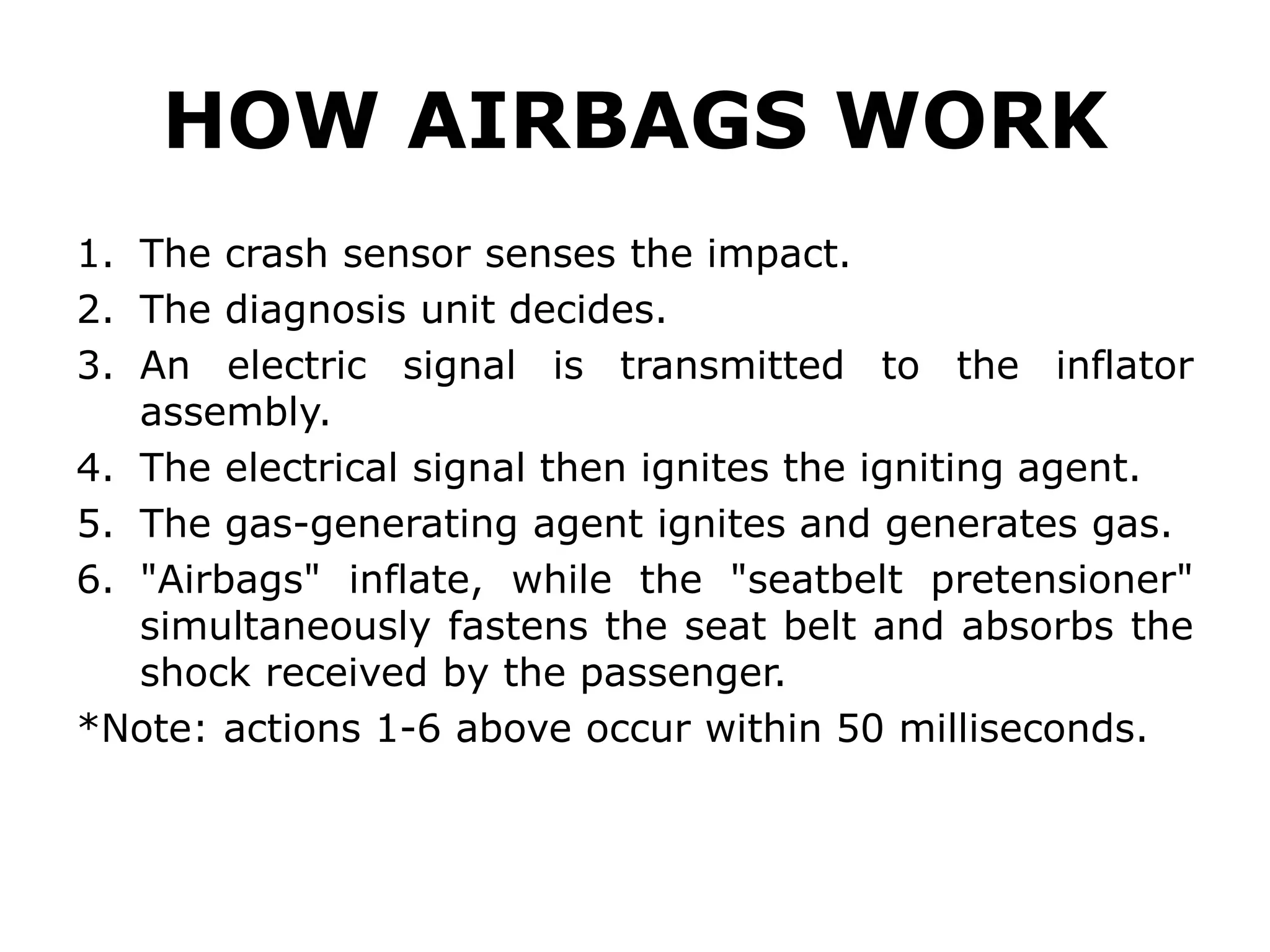 Working of safety air bags and their manufacturing | PPTX
