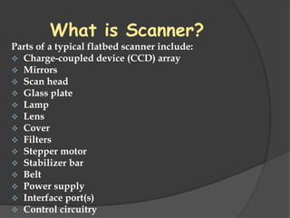 Working of scanner | PPTX