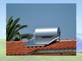 solar power system parts and working of solar water heater | PPT
