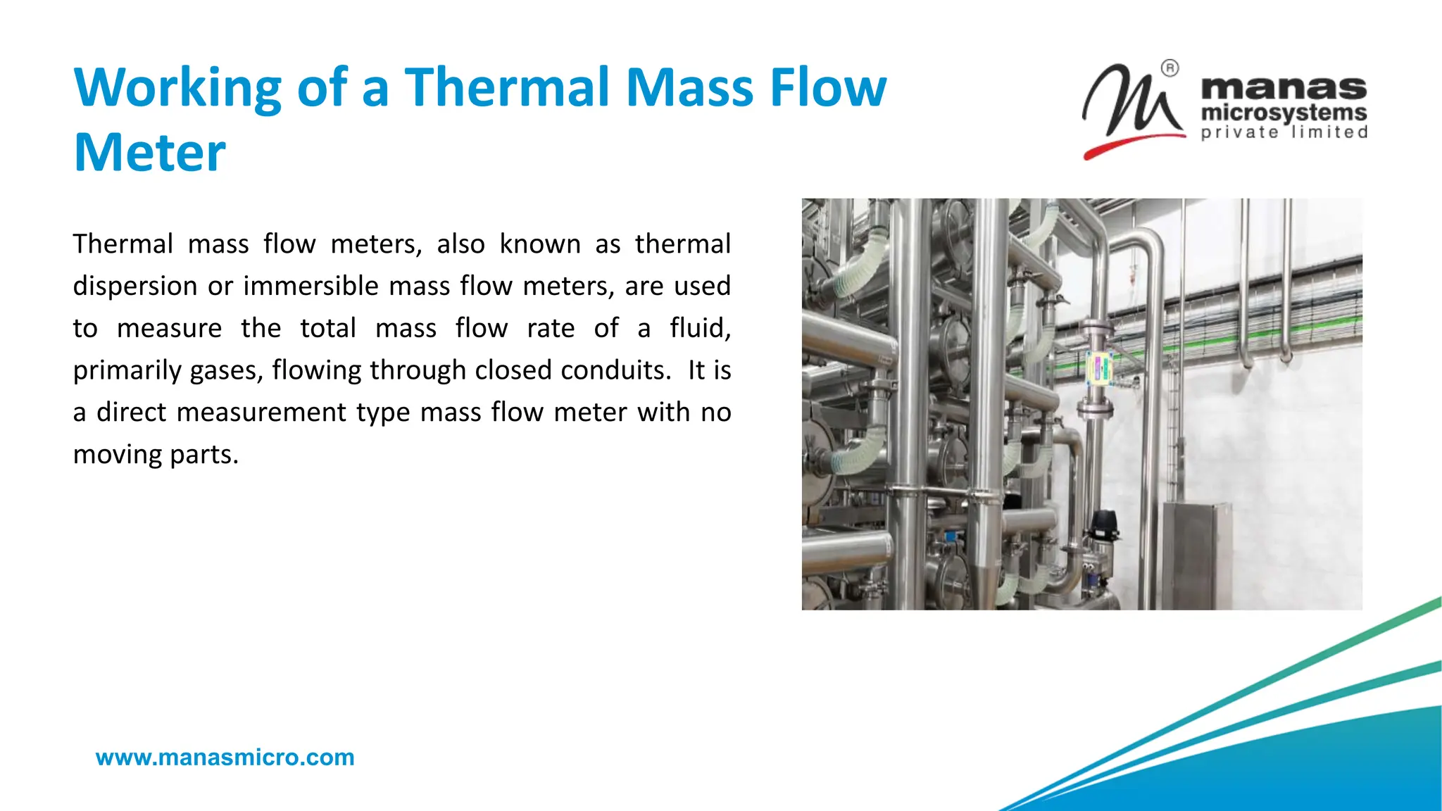 Thermal mass flow meter- a direct mass flow measurement | PPTX
