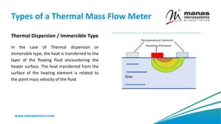 Thermal mass flow meter- a direct mass flow measurement | PPTX