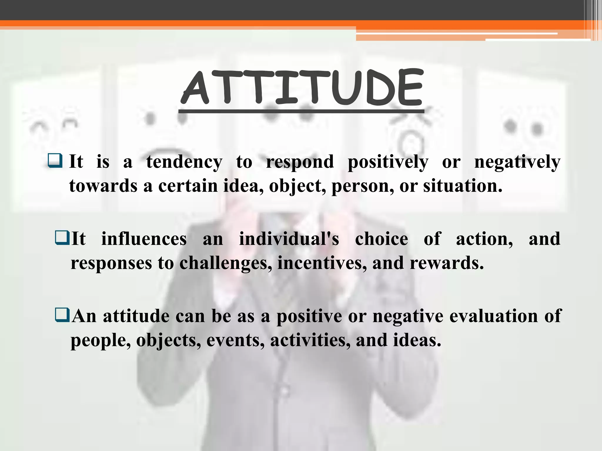 Working on attitudes | PPTX
