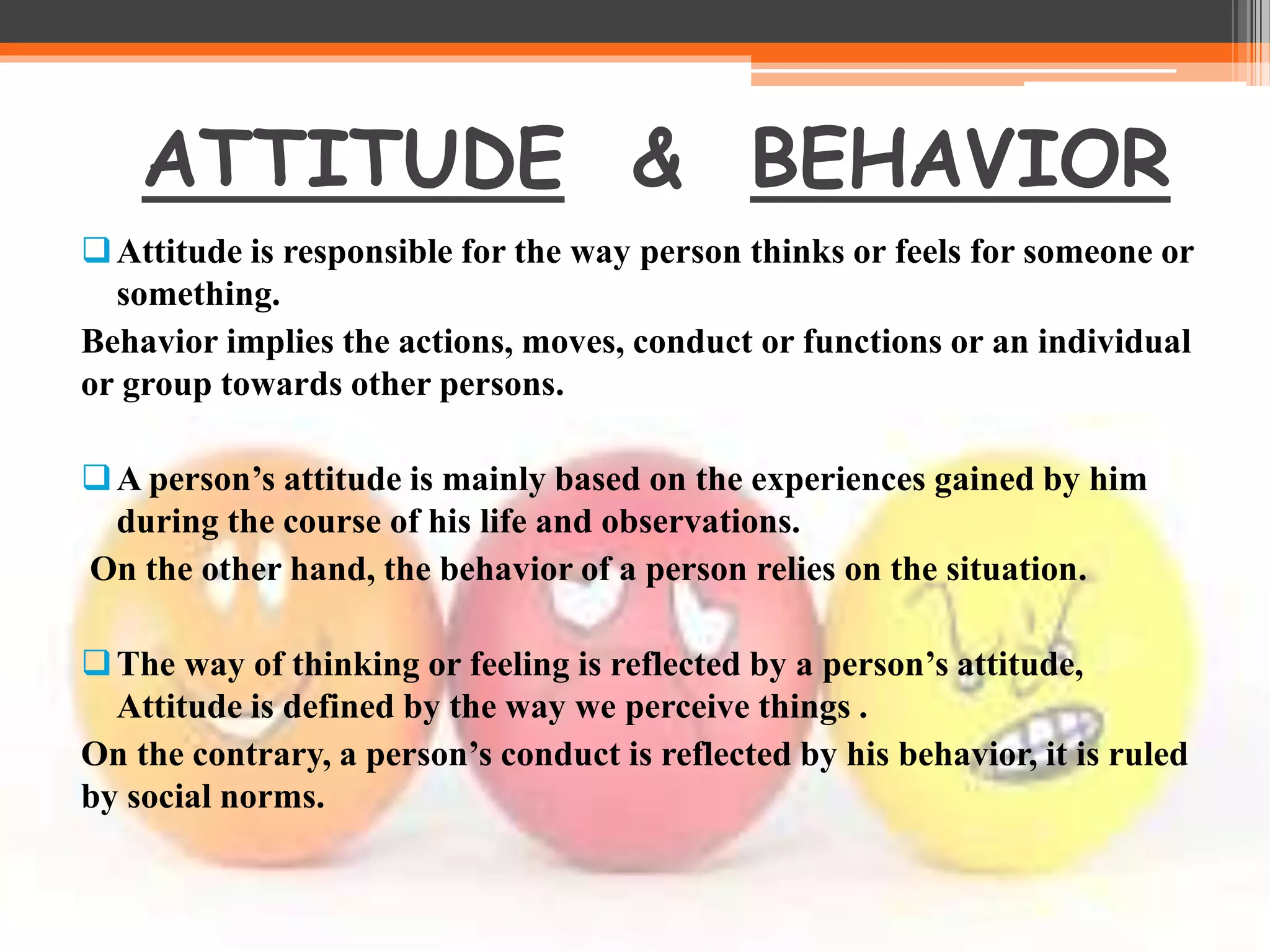 Working on attitudes | PPTX