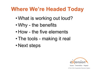 Working Out Loud | PDF