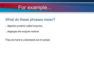 Working out meaning of phrases from context | PPTX