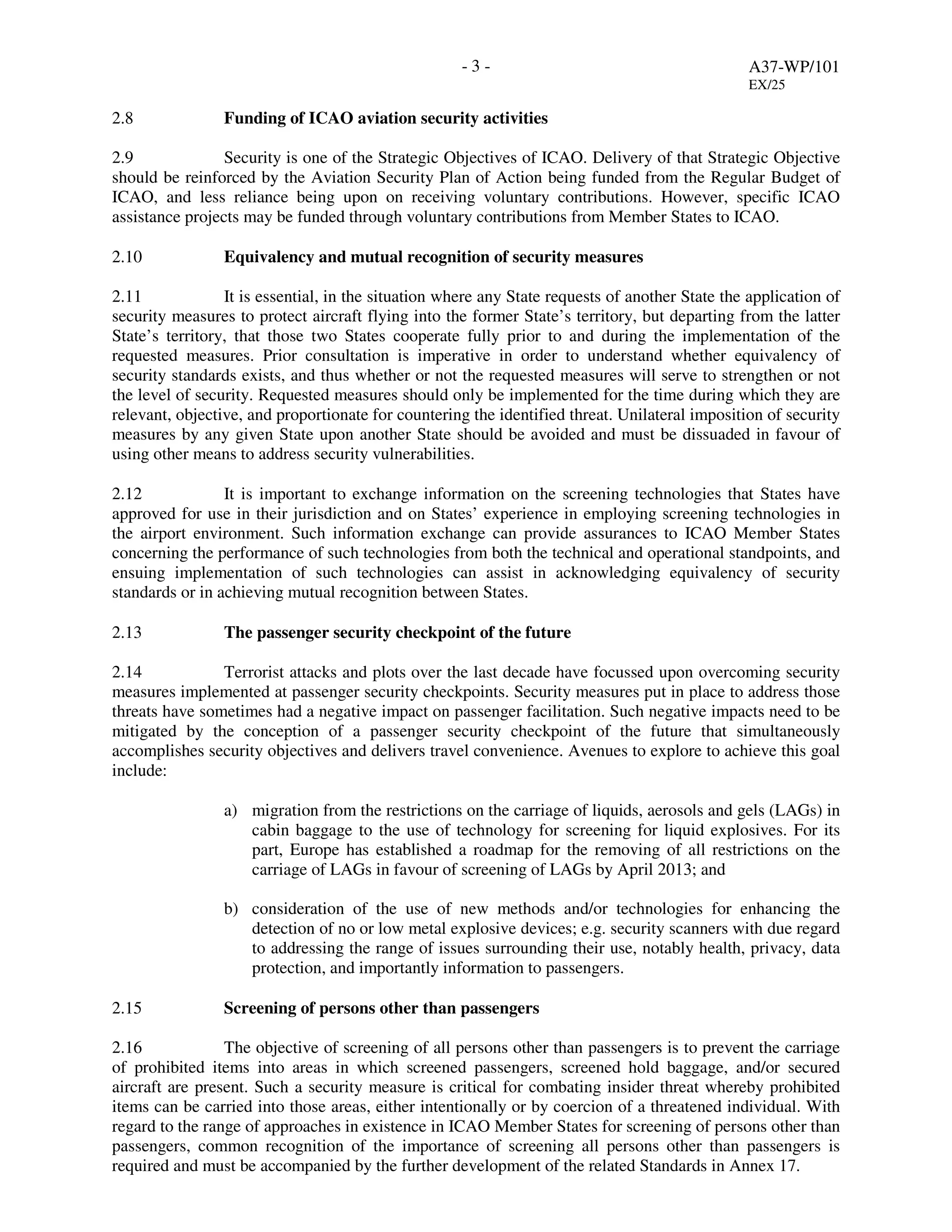 Working paper icao | PDF | Free Download