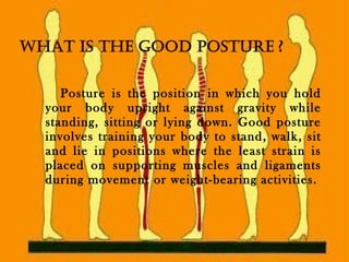 Working posture | PPT