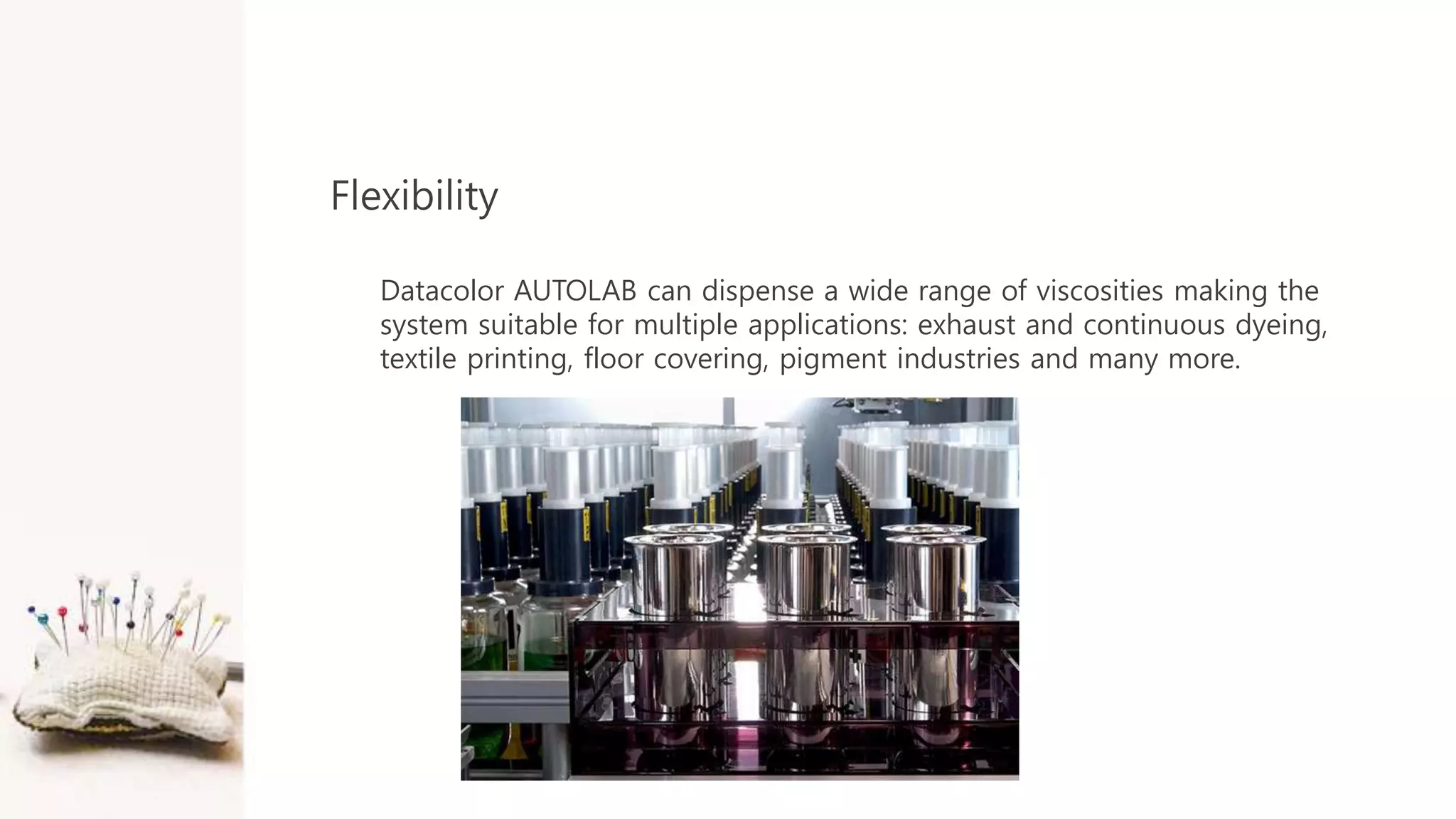 Automatic Dispensing Machine for Textile Dyeing Lab | PPTX